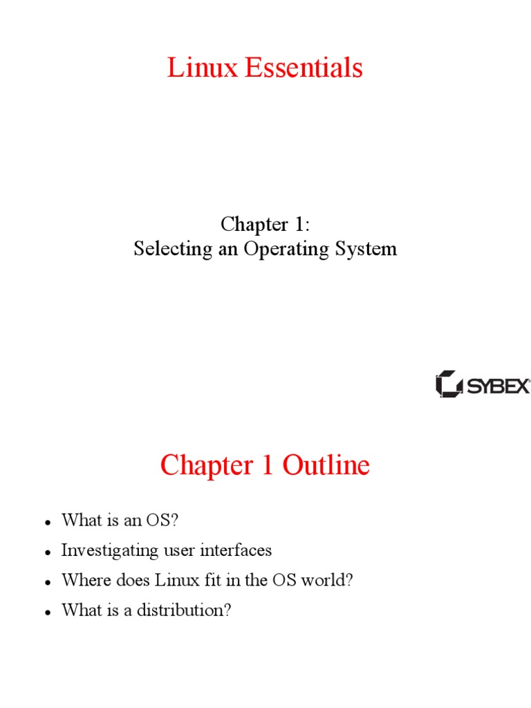 Chapter 1 PDF | PDF | Linux | Linux Distribution