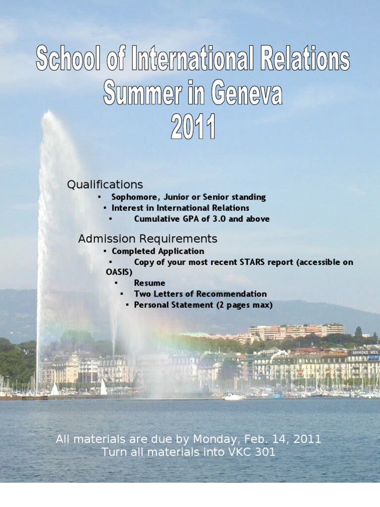 Geneva 2011 APPLICATION | PDF | International Organization For ...
