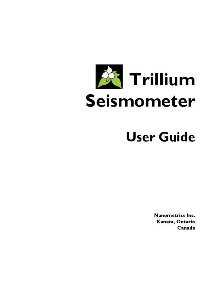 Trillium UserGuide 13912R10 PDF | PDF | Polystyrene | Concrete