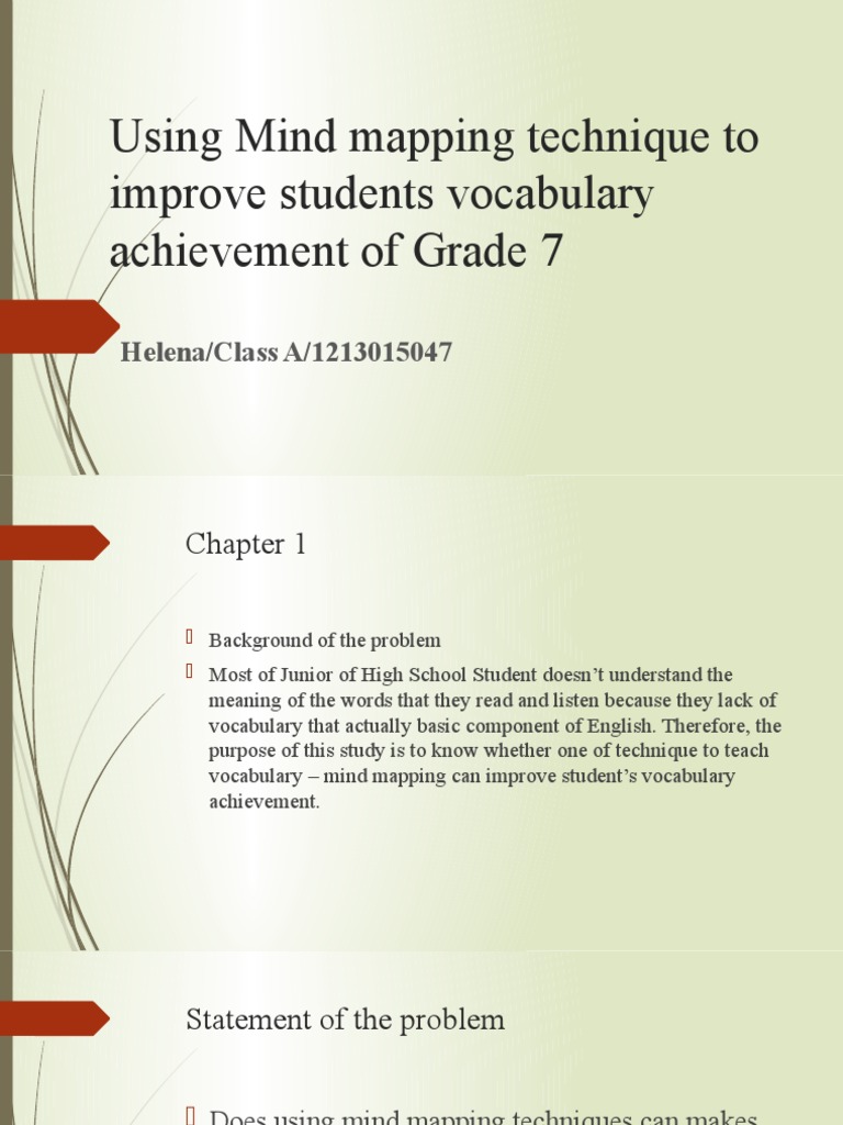 Resmed Chapter 1 Presentasi Rabu | PDF | Vocabulary | Language Education