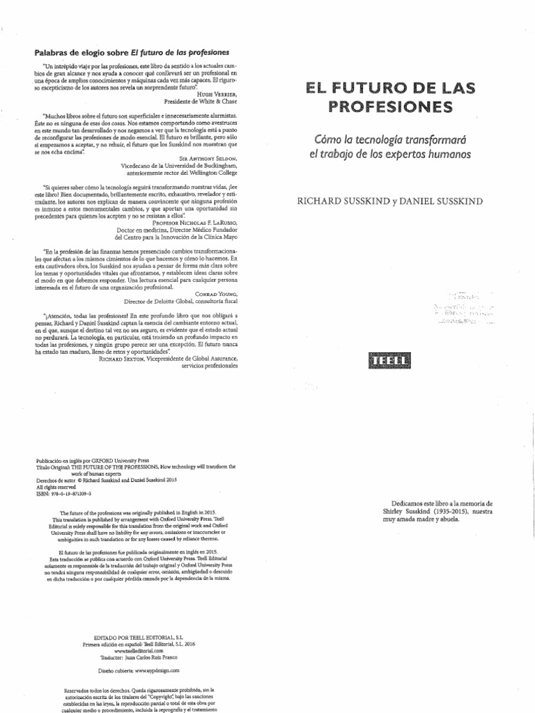 El Futuro de Las Profesiones | PDF