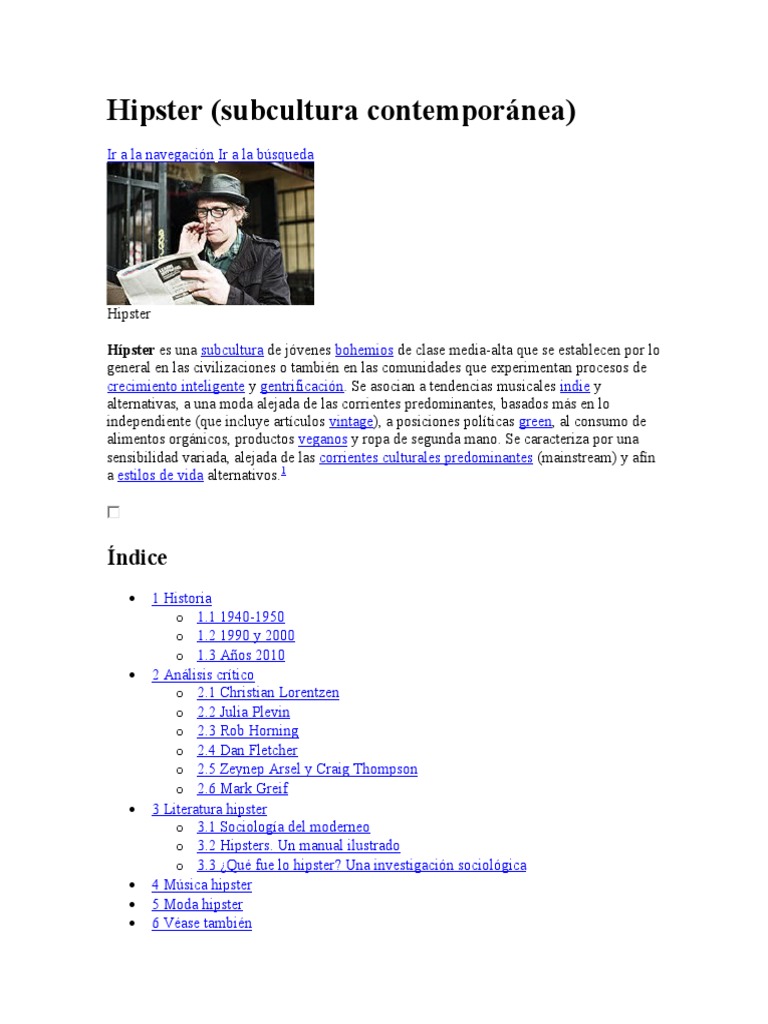 Hipster | PDF | Comunidad | Musica Jazz