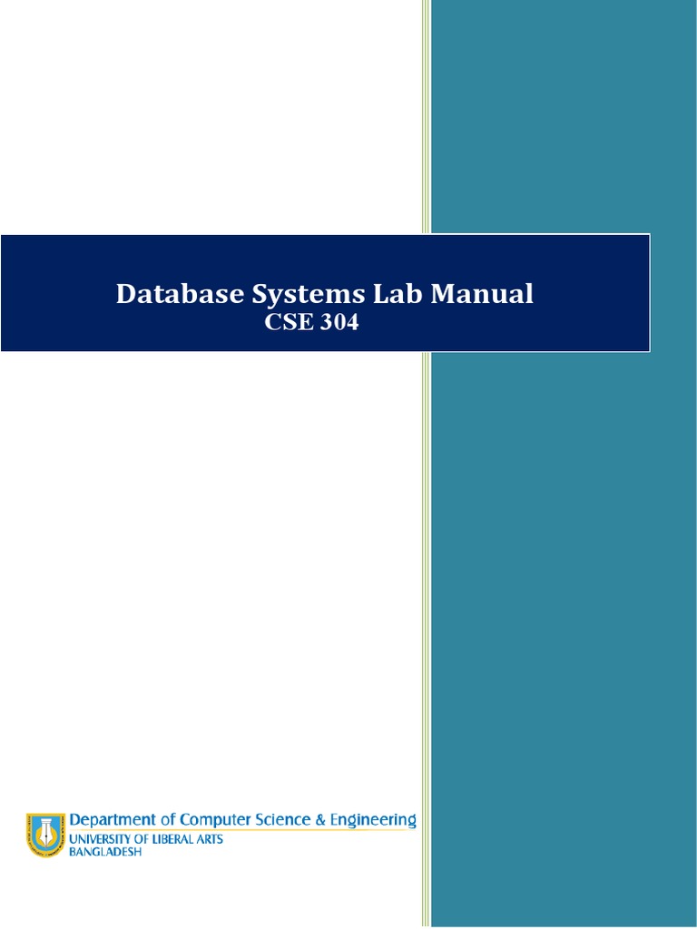 CSE 304 - Database Systems Lab Manual | Download Free PDF | Relational Database | Relational Model