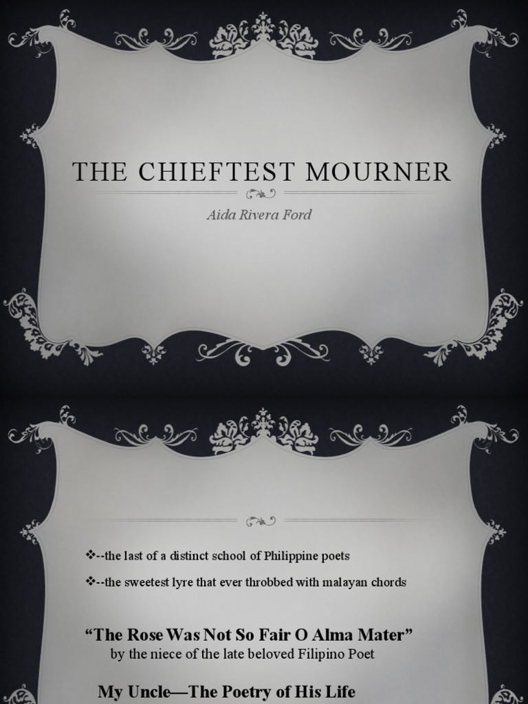 The Chieftest Mourner: Aida Rivera Ford | PDF