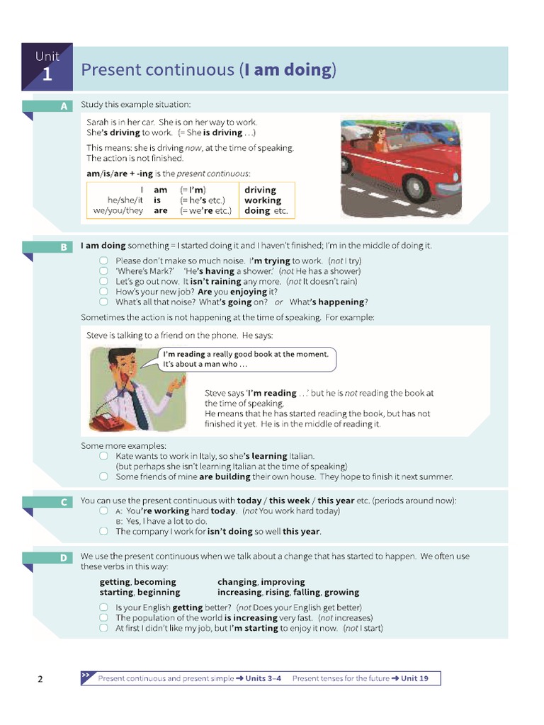 Pres - Simple and Cont, Past Simple and Cont, Pres - Perfect Simple and ...