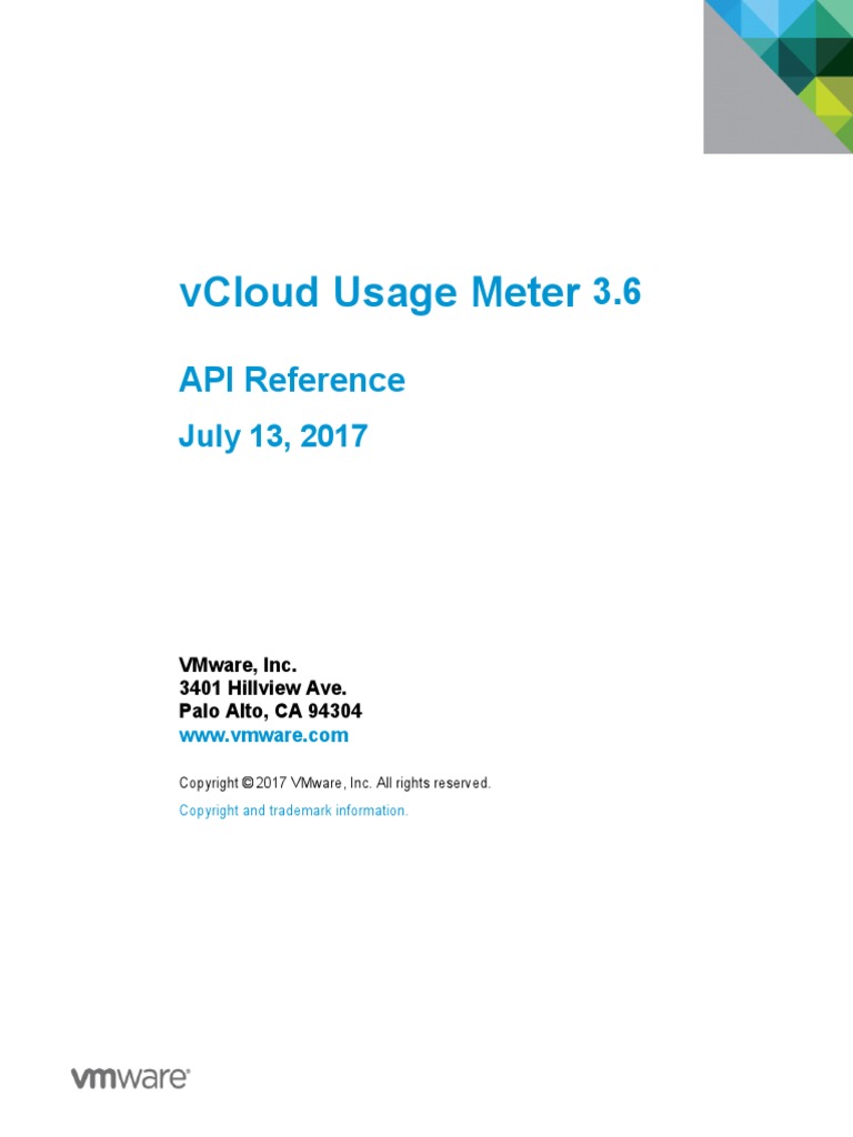 Vcloud Usage Meter: Api Reference | PDF | Application Programming Interface | Zip (File Format)