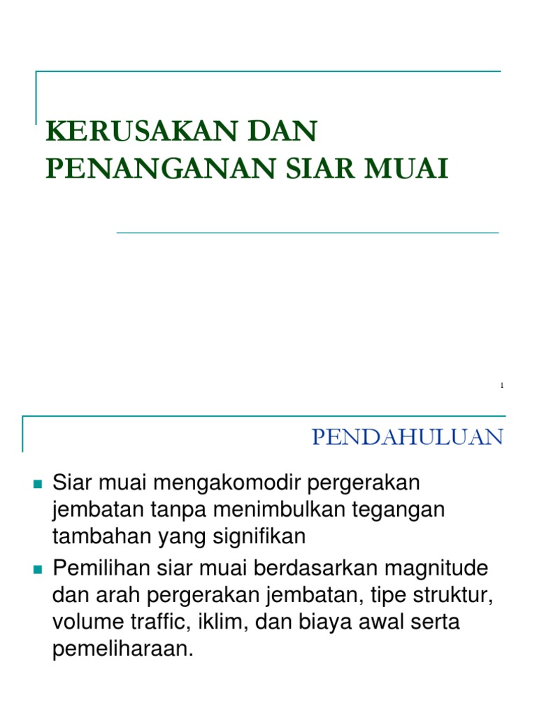 Kerusakan Penanganan Siar Muai | PDF