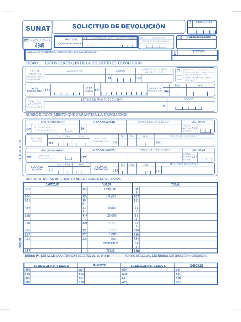 Instrucciones para llenar formulario 4949 | PDF | Papel | Business