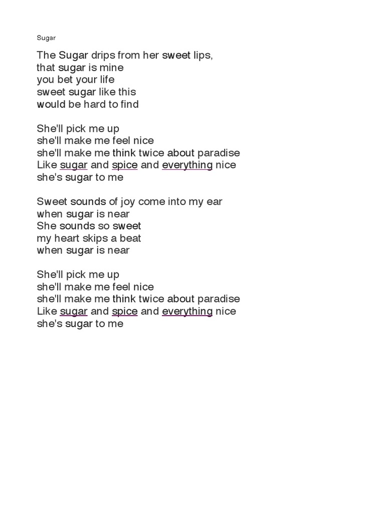 Sugar PDF | PDF