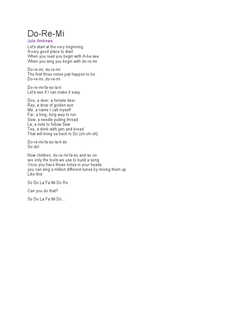 Do Ri Me | PDF