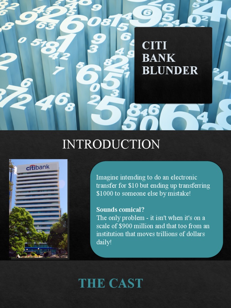 CITI Bank 900$ Million Blunder Mistake | PDF | Citigroup | Citibank