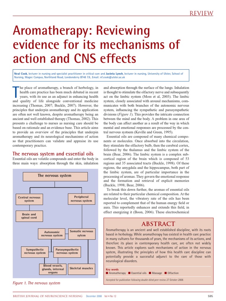 Aromatherapy Studyreview | PDF | Aromatherapy | Olfaction