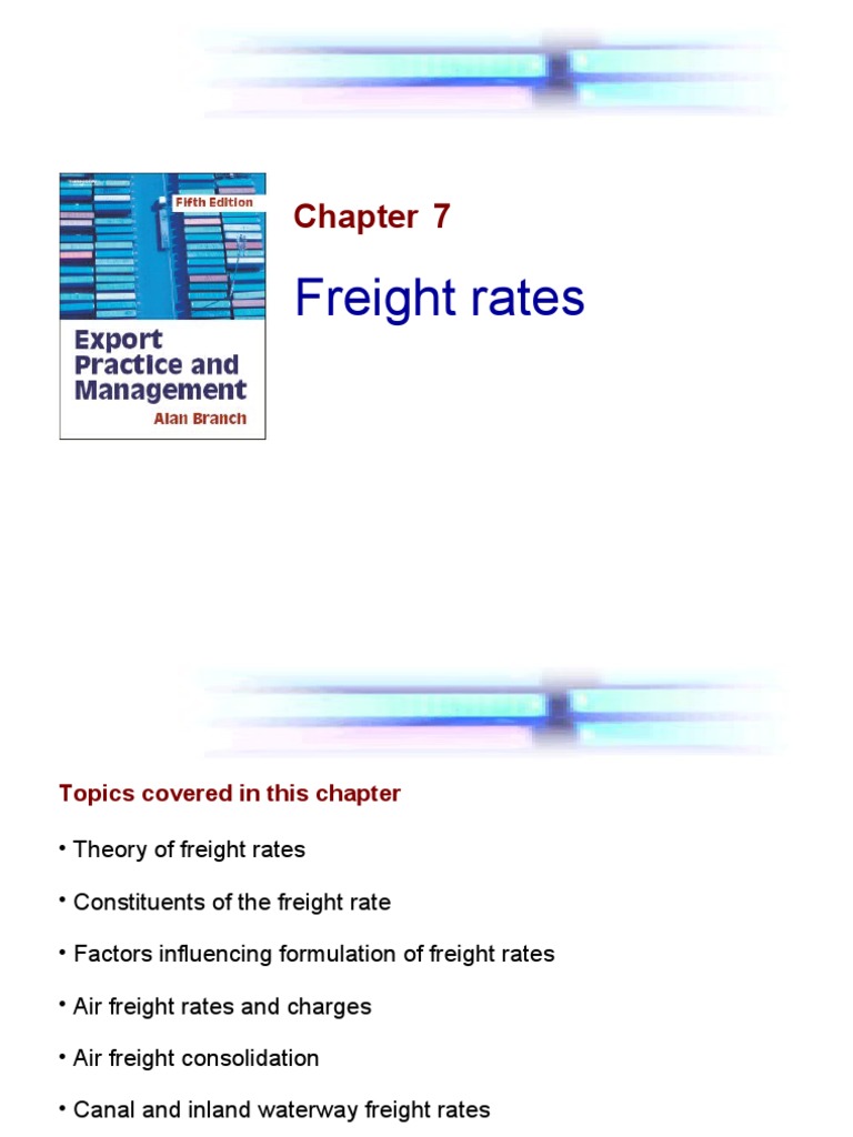 CH 07 | PDF | Cargo | Freight Transport