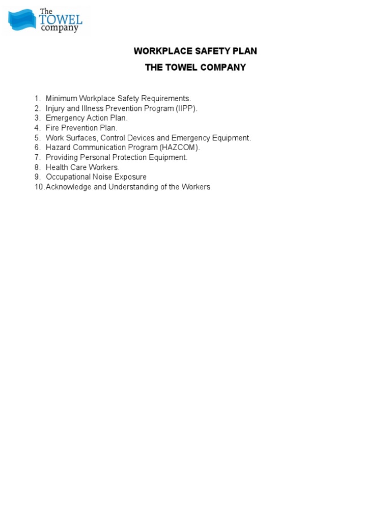 Workplace Safety Plan | PDF | Scaffolding | Stairs