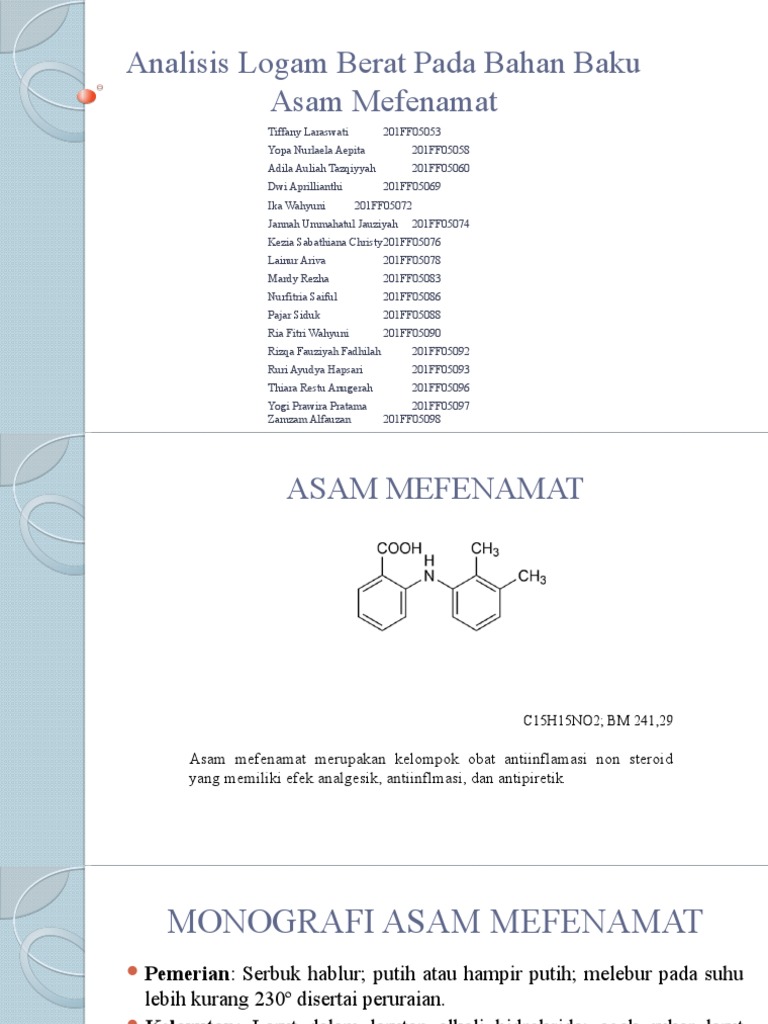 Analisis Logam Berat Pada Asmef (FIX) | PDF