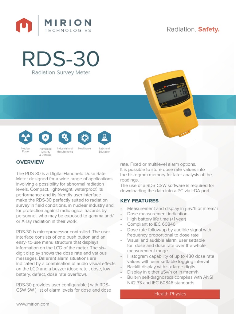 RDS30 en C PDF | PDF | Absorbed Dose | Radiation