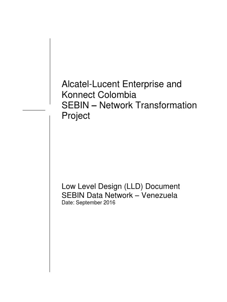 LLD - Draft-V1 5 | PDF | Network Switch | Computer Network