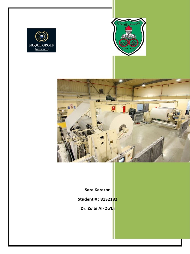 Tissue Paper Production Process | PDF | Paper | Printing Materials