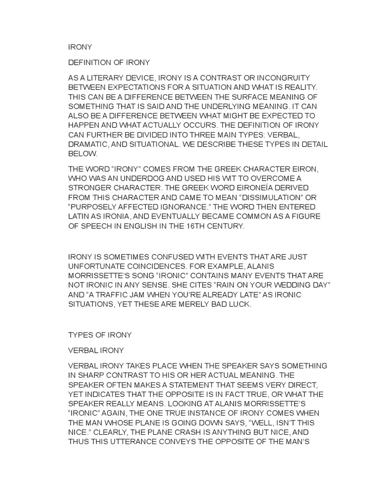 Irony Pun N Sarcasm Download Free Pdf Irony Othello