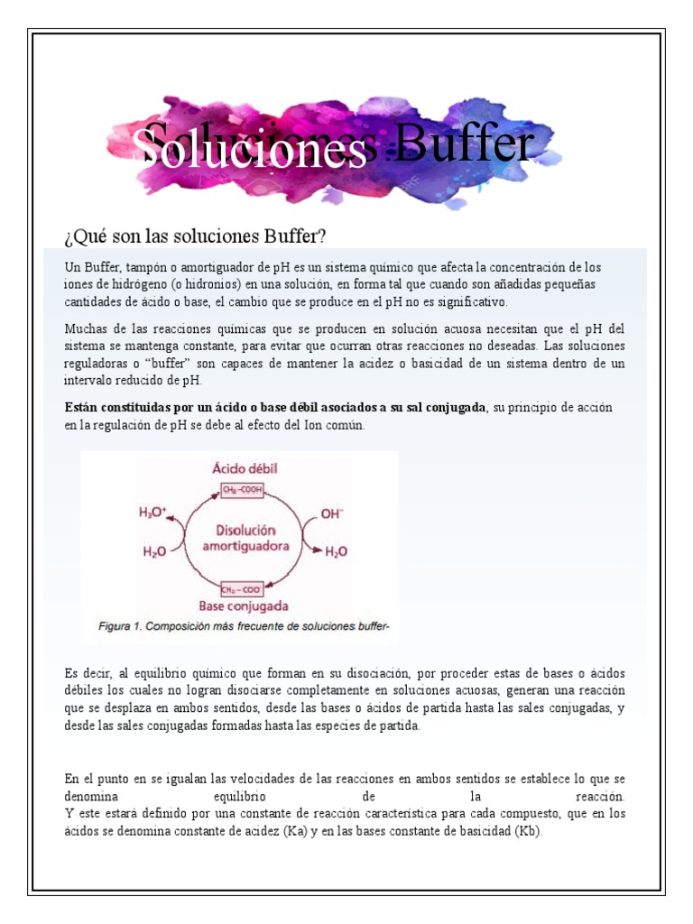 Soluciones Buffer 1 | PDF | Solución tampón | Ph