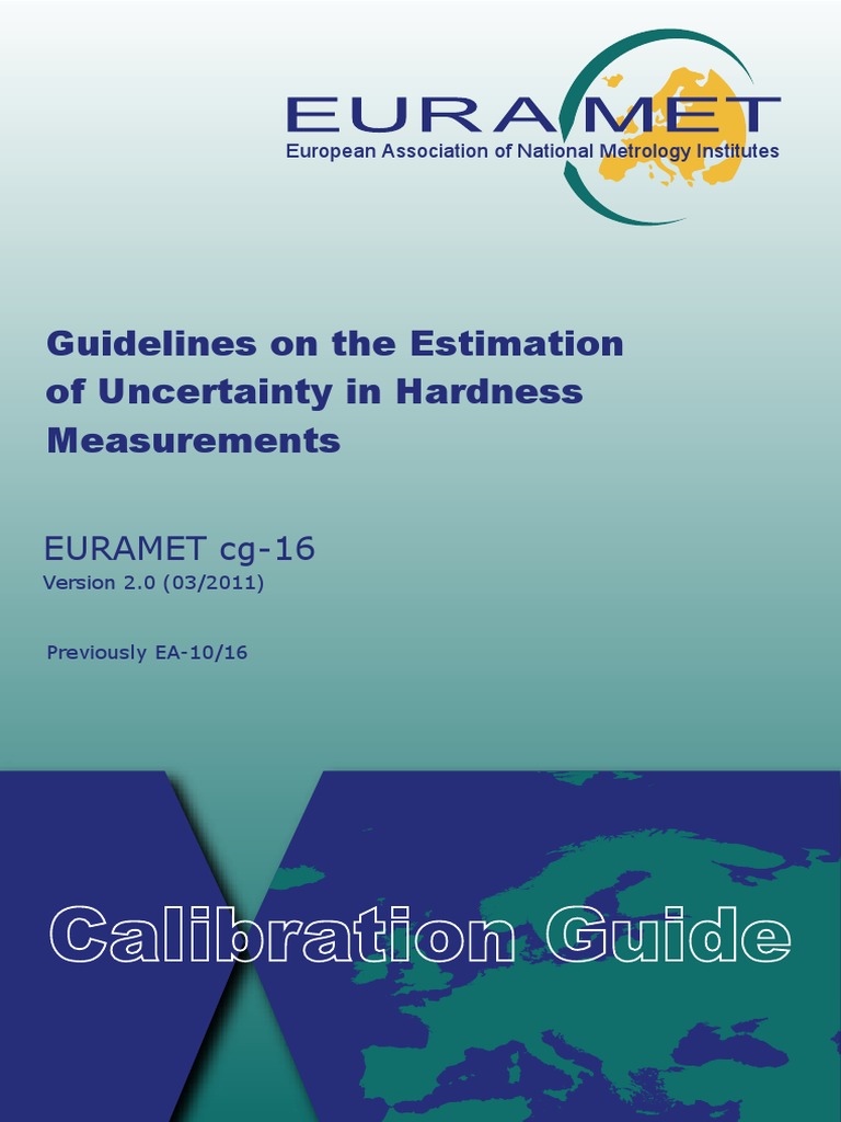 EURAMET cg-16 V 2.0 Hardness Measurements PDF | PDF | Calibration ...