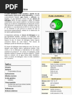 Ácido Clórico - Wikipedia, La Enciclopedia Libre | PDF | Ácido | Química
