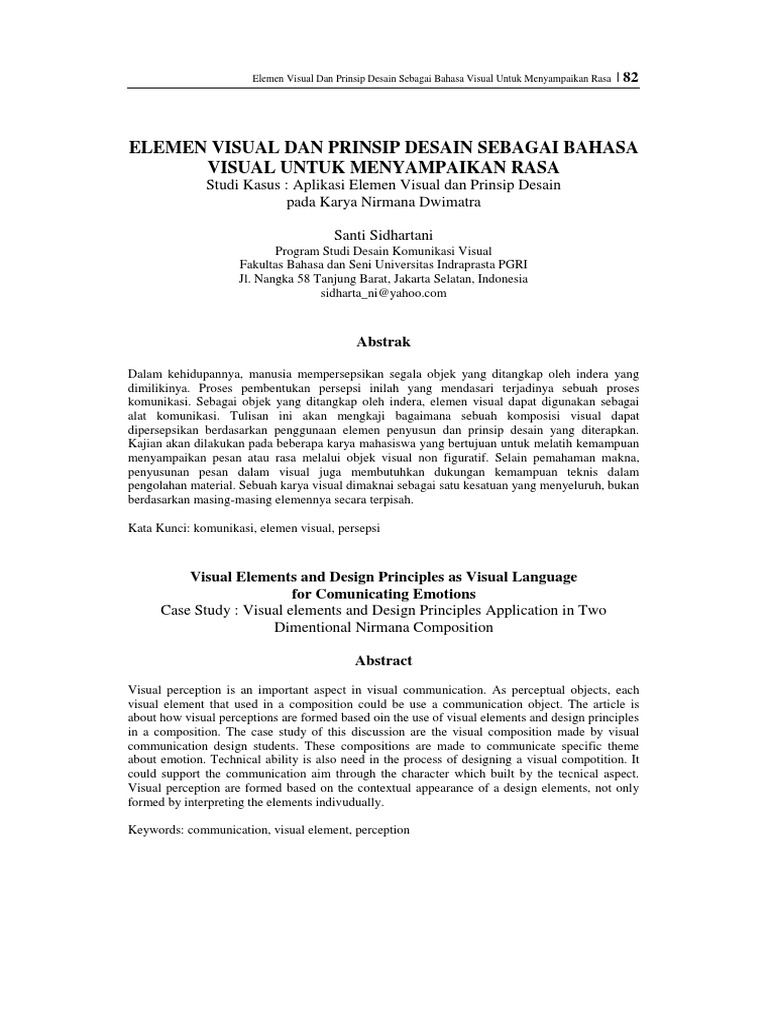 Elemen Visual Dan Prinsip Desain Sebagai Bahasa | PDF