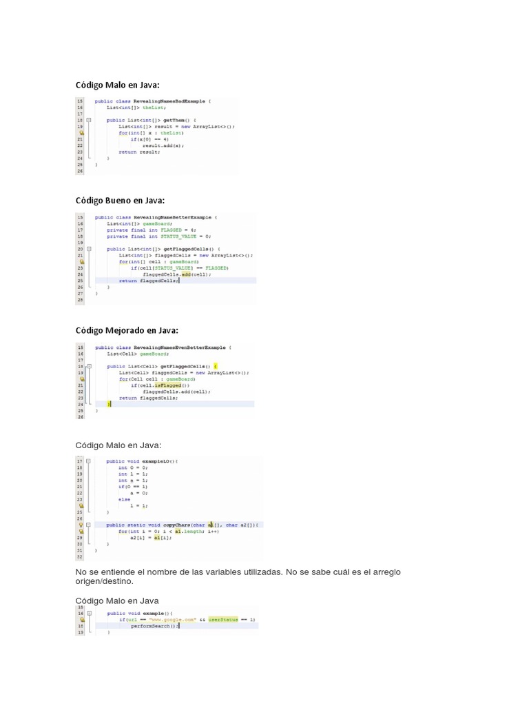 Ejercicios ProgramaciónLimpia | PDF | Función (Matemáticas) | Java (lenguaje de programación)