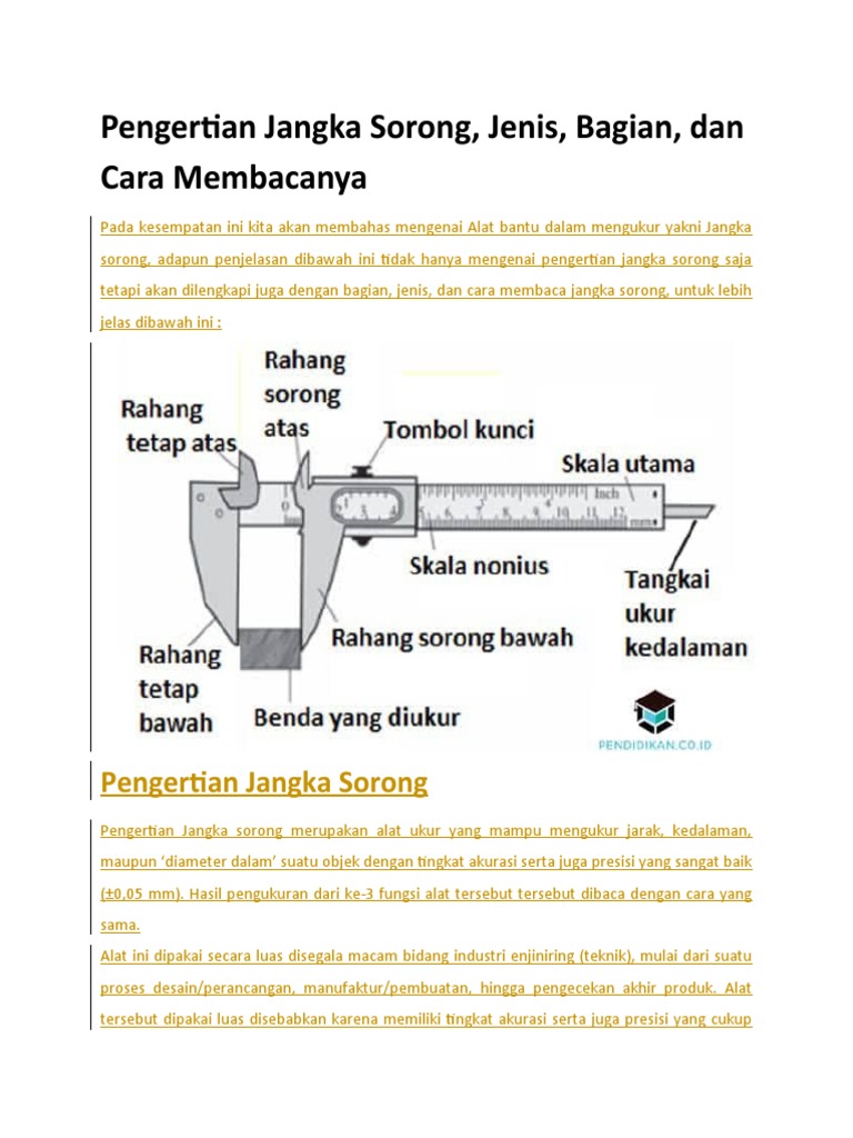 Materi Jangka Sorong | PDF