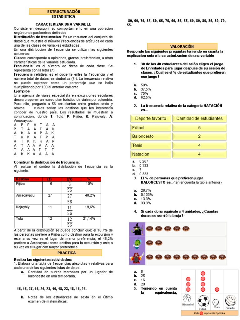 Estadistica Grado 6° | PDF | Enseñanza de matemática | Science