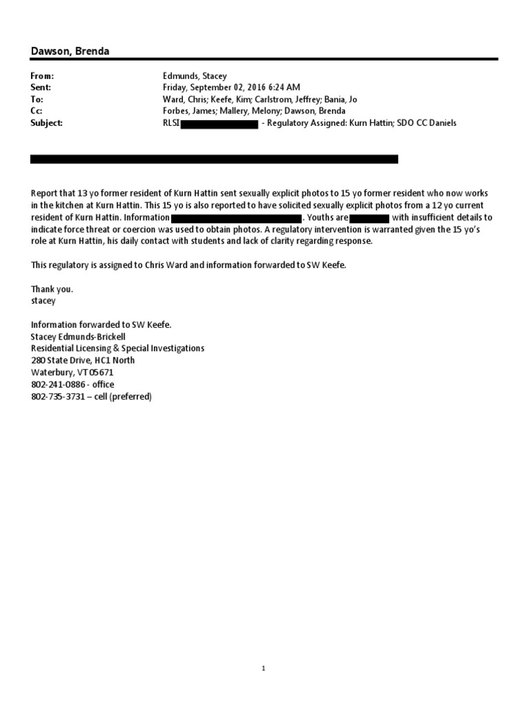 2016.09.02 Assigning Email - Redacted PDF | PDF