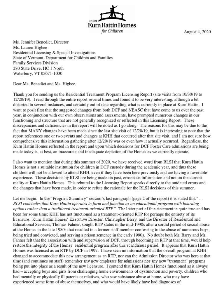 2020.08.04 DCF RLSI Report Response LTR - Redacted PDF | PDF ...