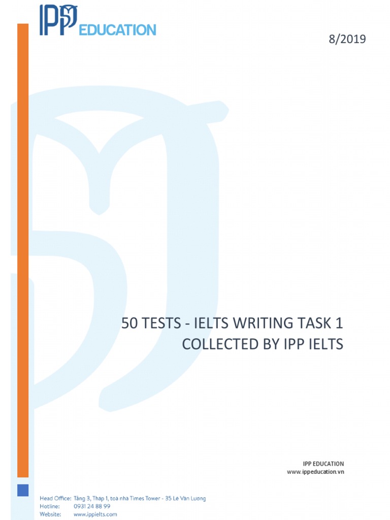 IELTS Writing Task 1: 50 Tests Guide | PDF | Pie Chart | Chart