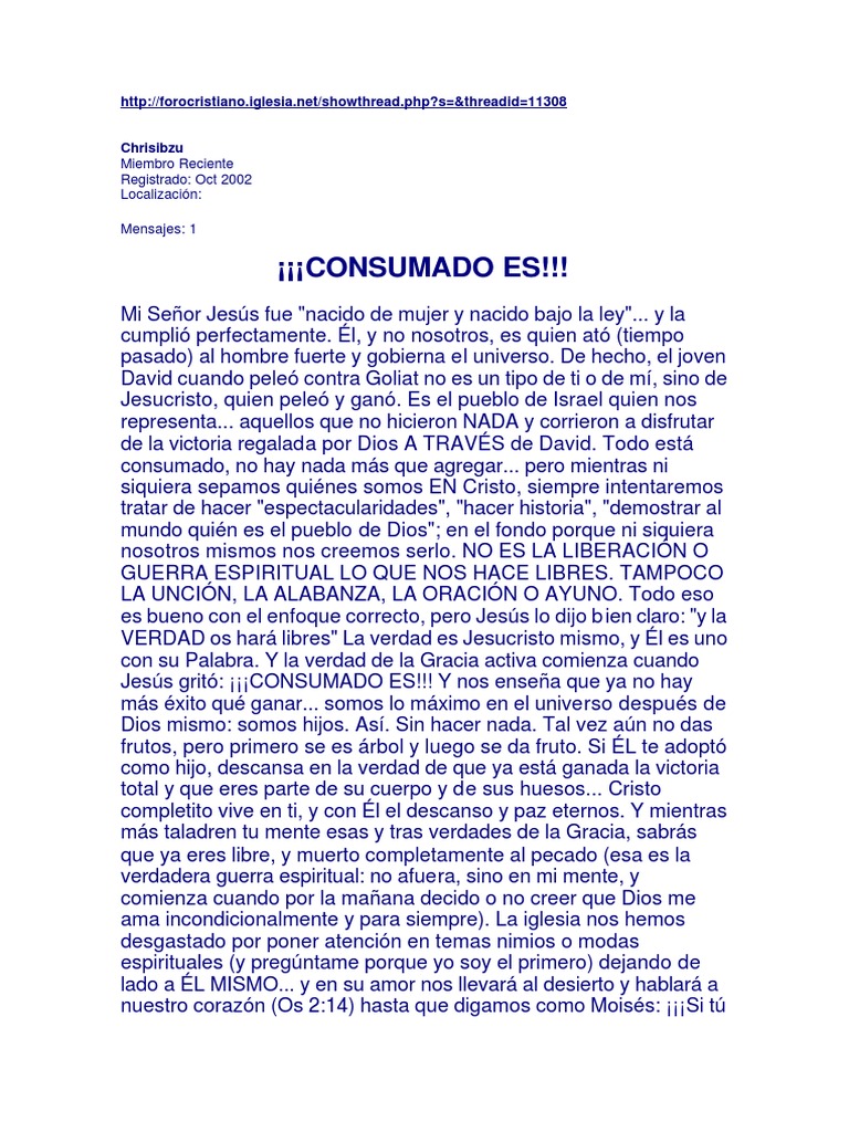 Consumado Es Pdf Jesús Cristo Título