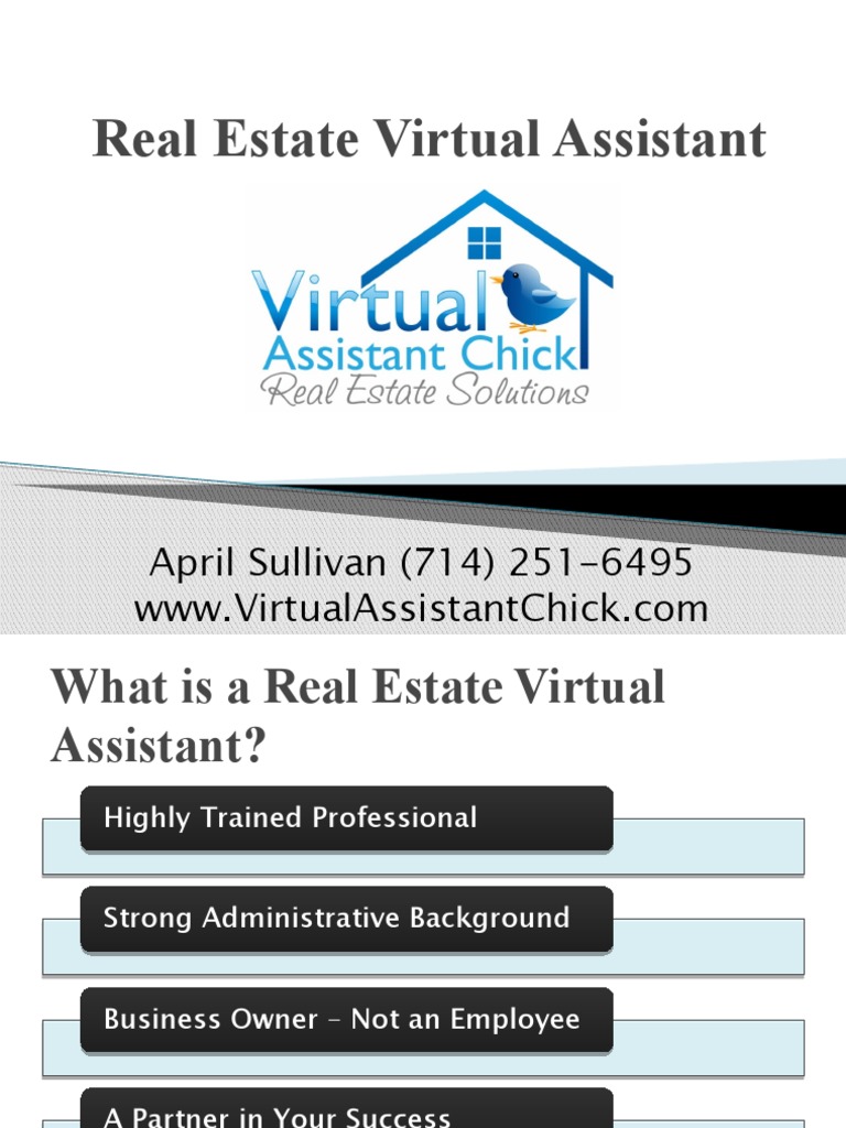 Real Estate Virtual Assistant Services | PDF | Real Estate Broker ...