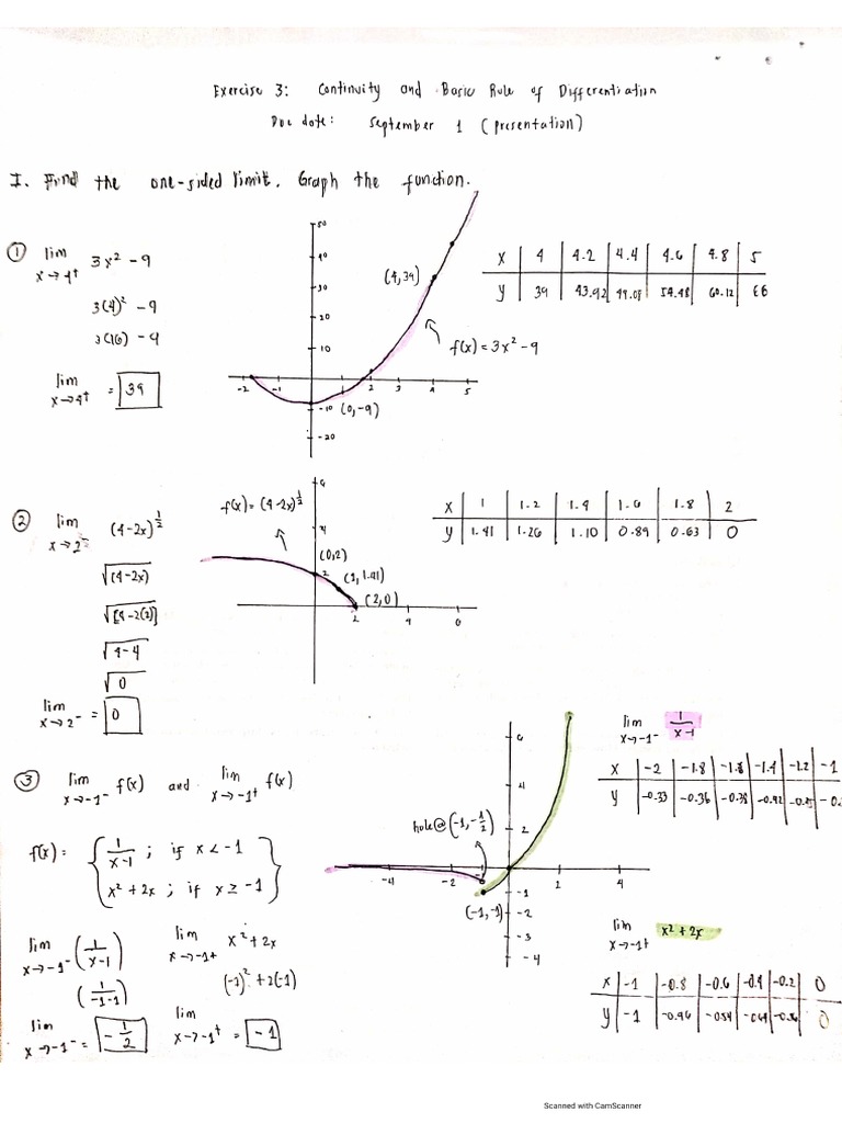 Calculus Exercises | PDF