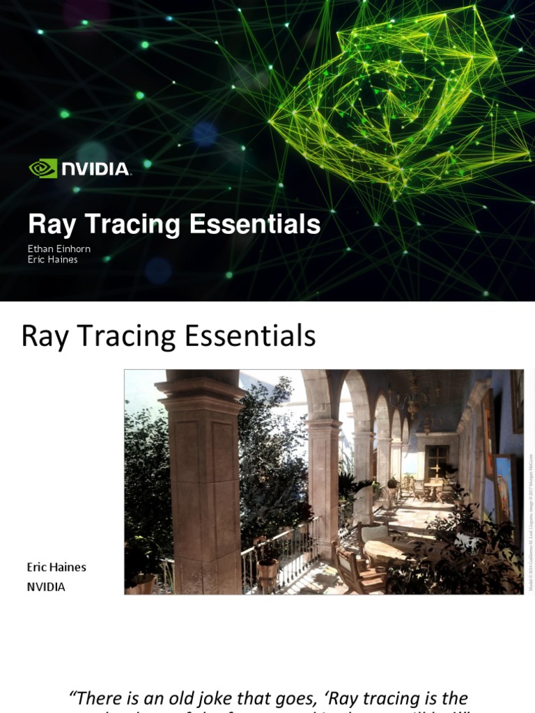 Ray Tracing Essentials: Ethan Einhorn Eric Haines | PDF | Computer ...