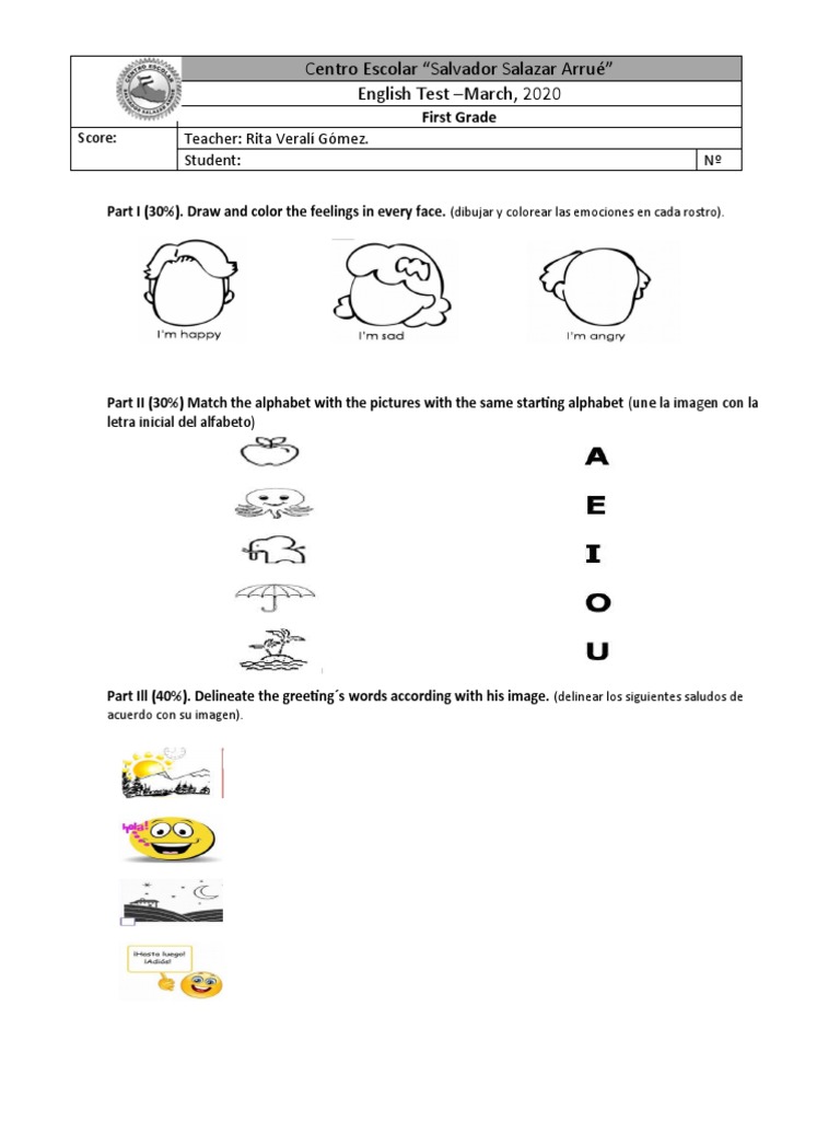 English Assessment for Multiple Elementary School Grades: Analyzing ...