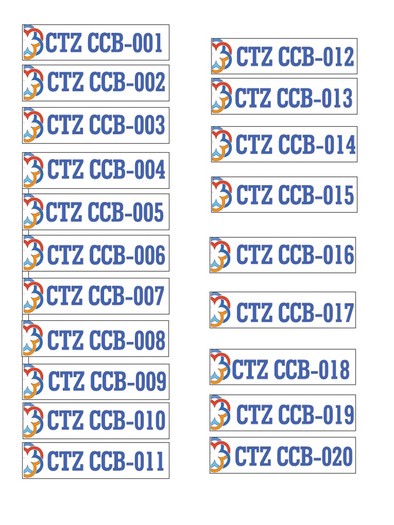 Etiquetas CCB PDF | PDF