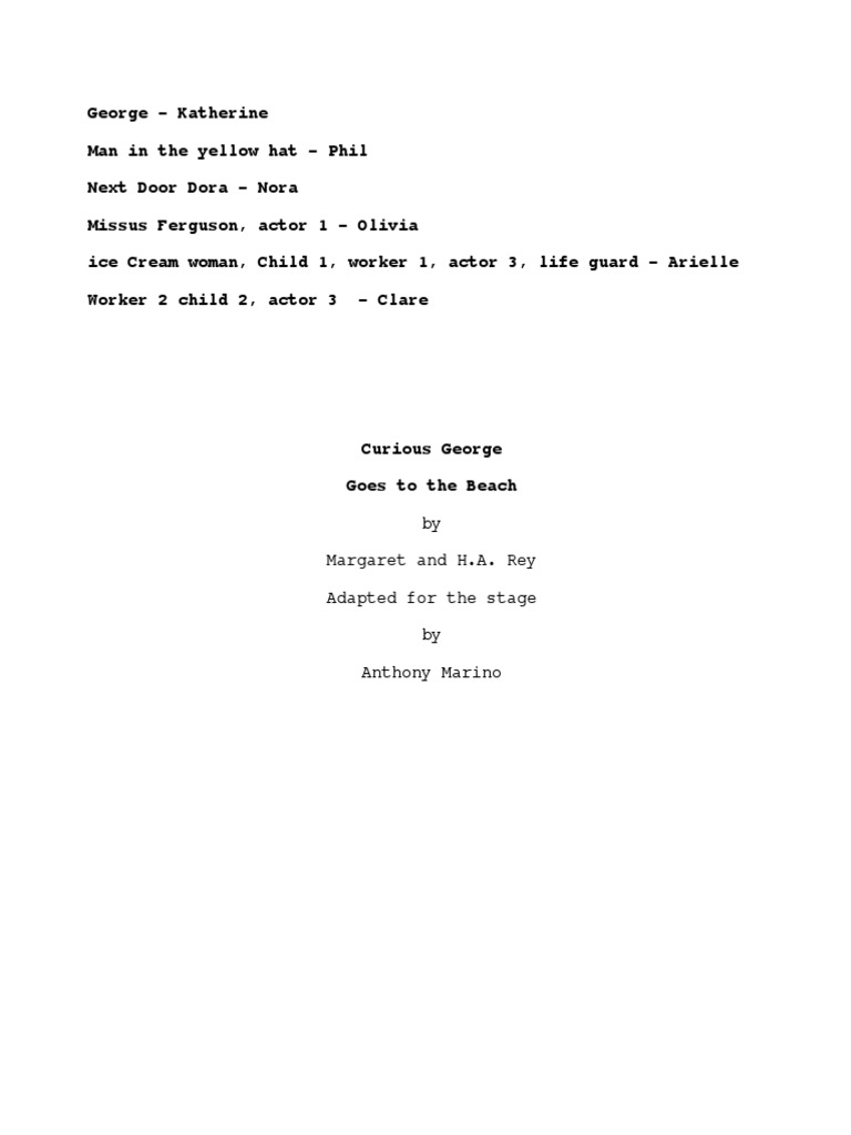 Curious George PDF | PDF | Nature