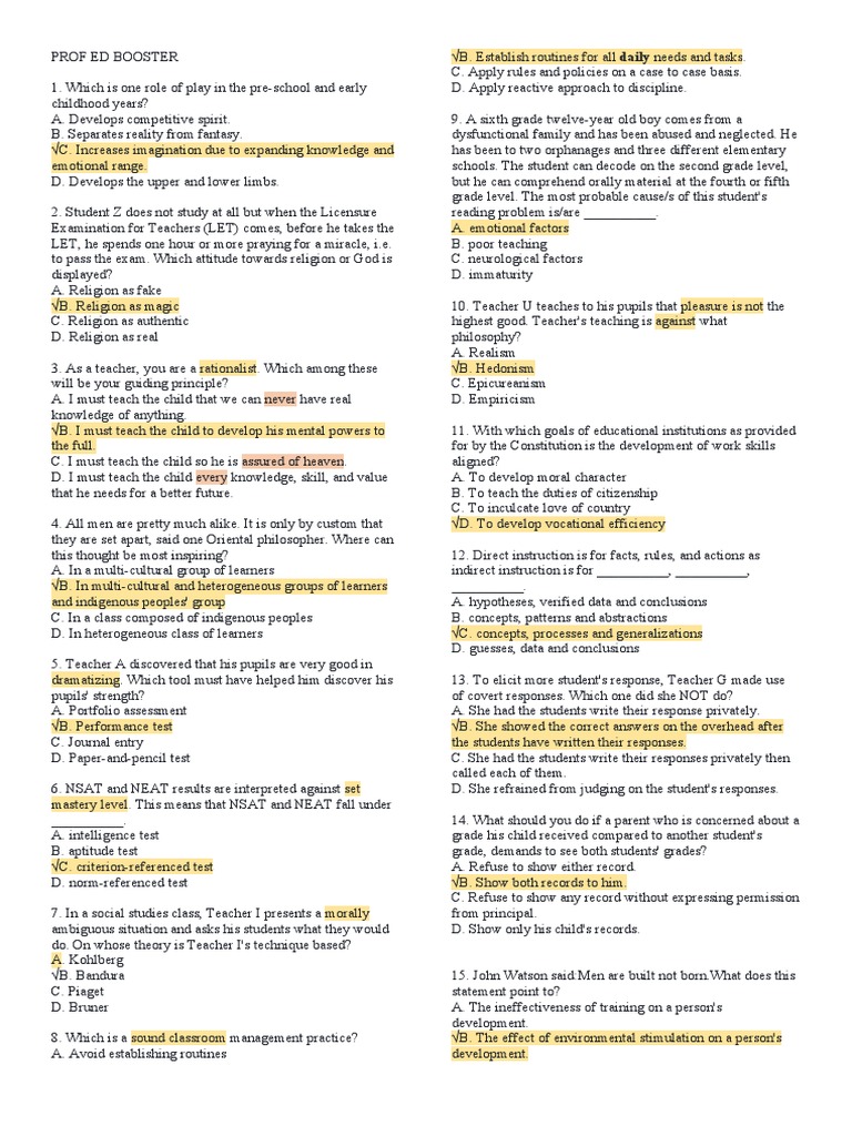 Educational Strategies and Assessments | PDF | Teachers | Reason