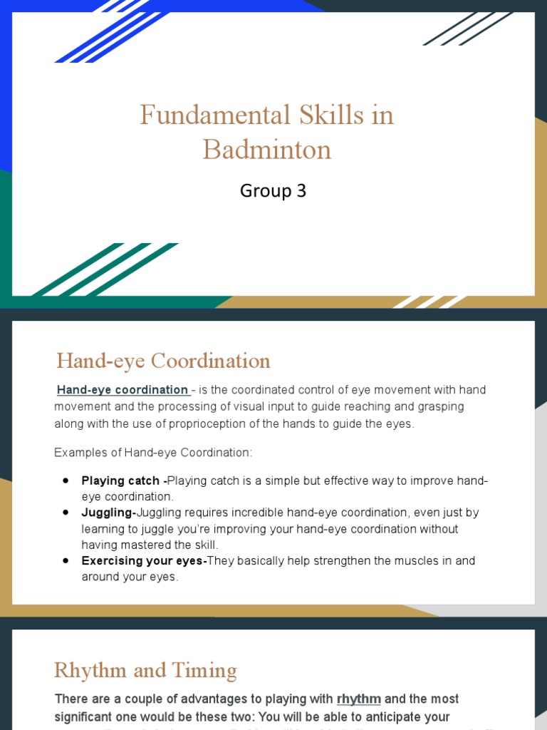 PE - Fundamental Skills | Download Free PDF | Racquet Sports | Athletic ...