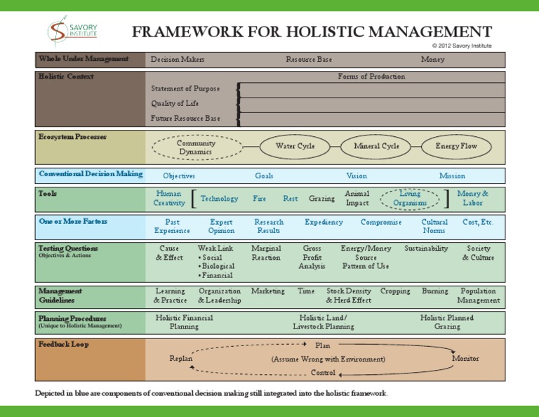 Framework For Holistic Management | PDF | Natural Environment | Economies