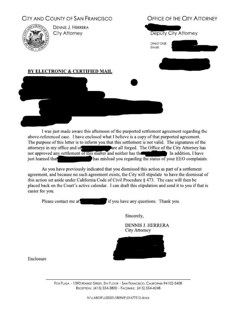 Letter From City Attorney | PDF