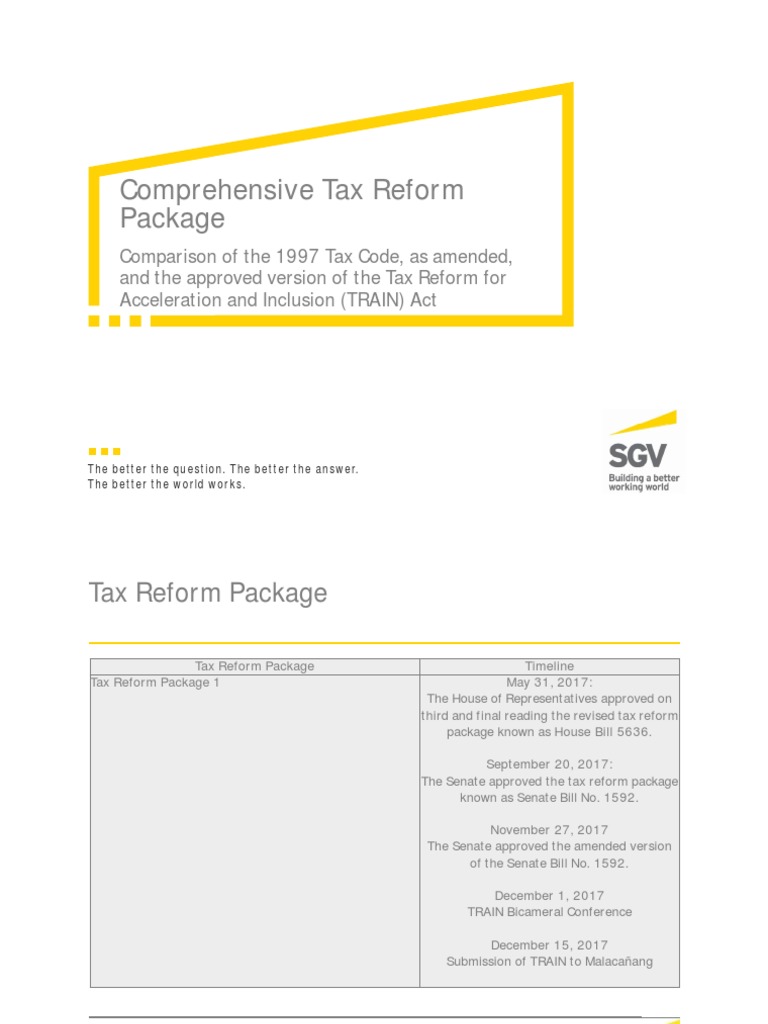 Comprehensive+Tax+Reform+Package 121417+ | PDF | Withholding Tax ...