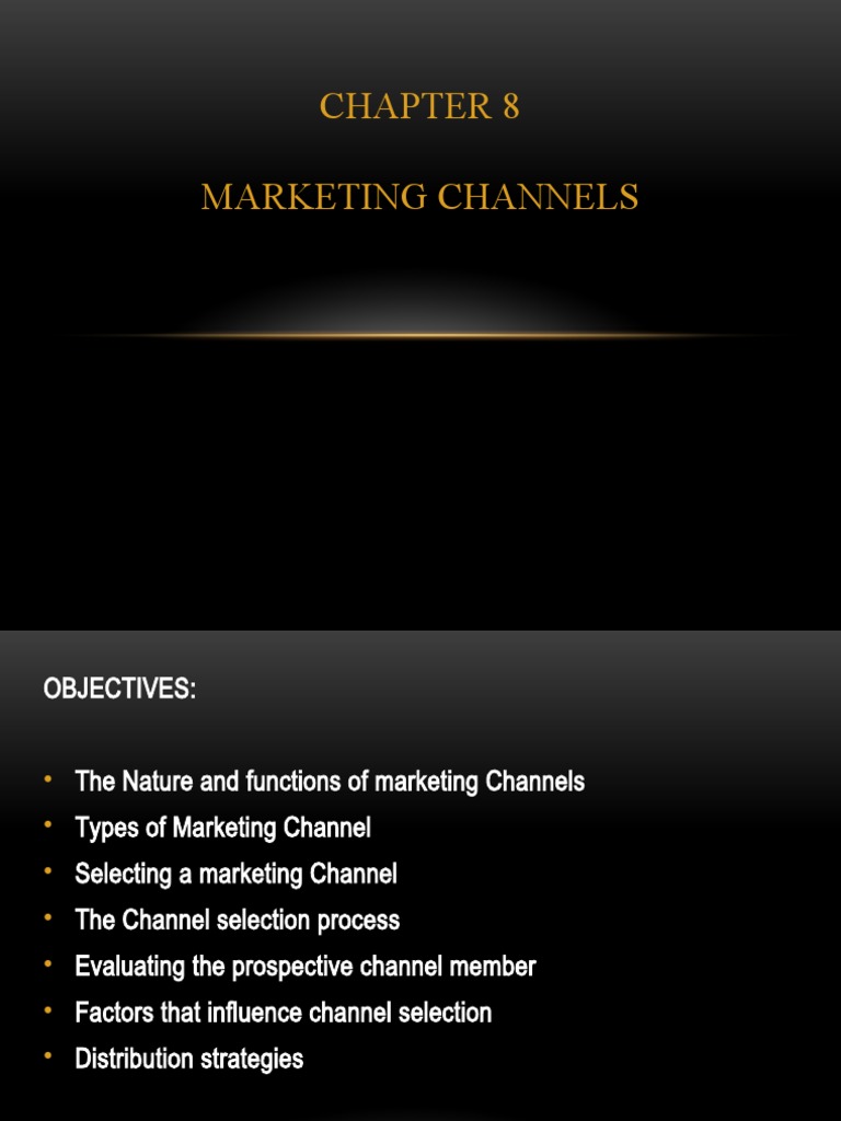Marketing Channels | PDF | Sales | Marketing