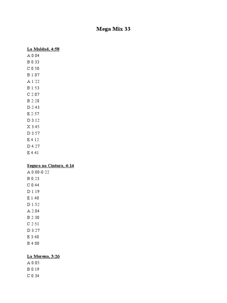 MM33 Breakdowns | PDF