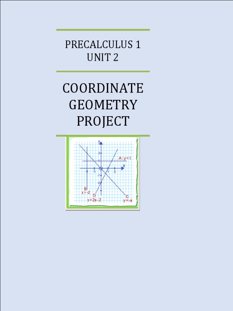 Coordinate Geometry Project: Precalculus 1 Unit 2 | PDF | Slope ...