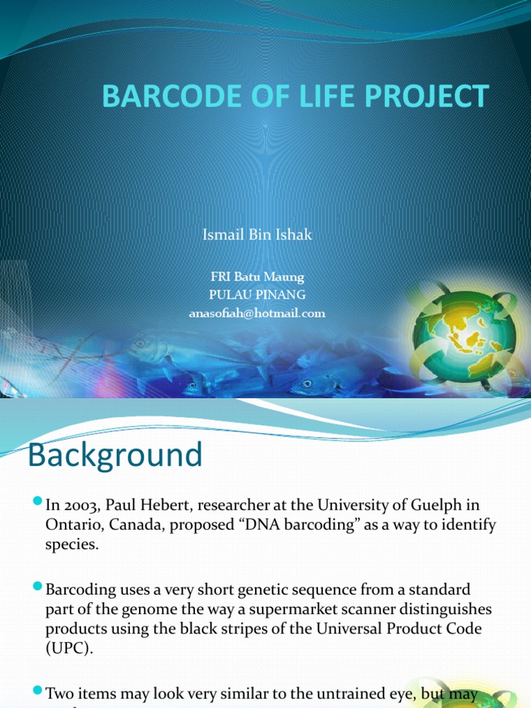 Barcode of Life Project: Ismail Bin Ishak | Download Free PDF | Species ...