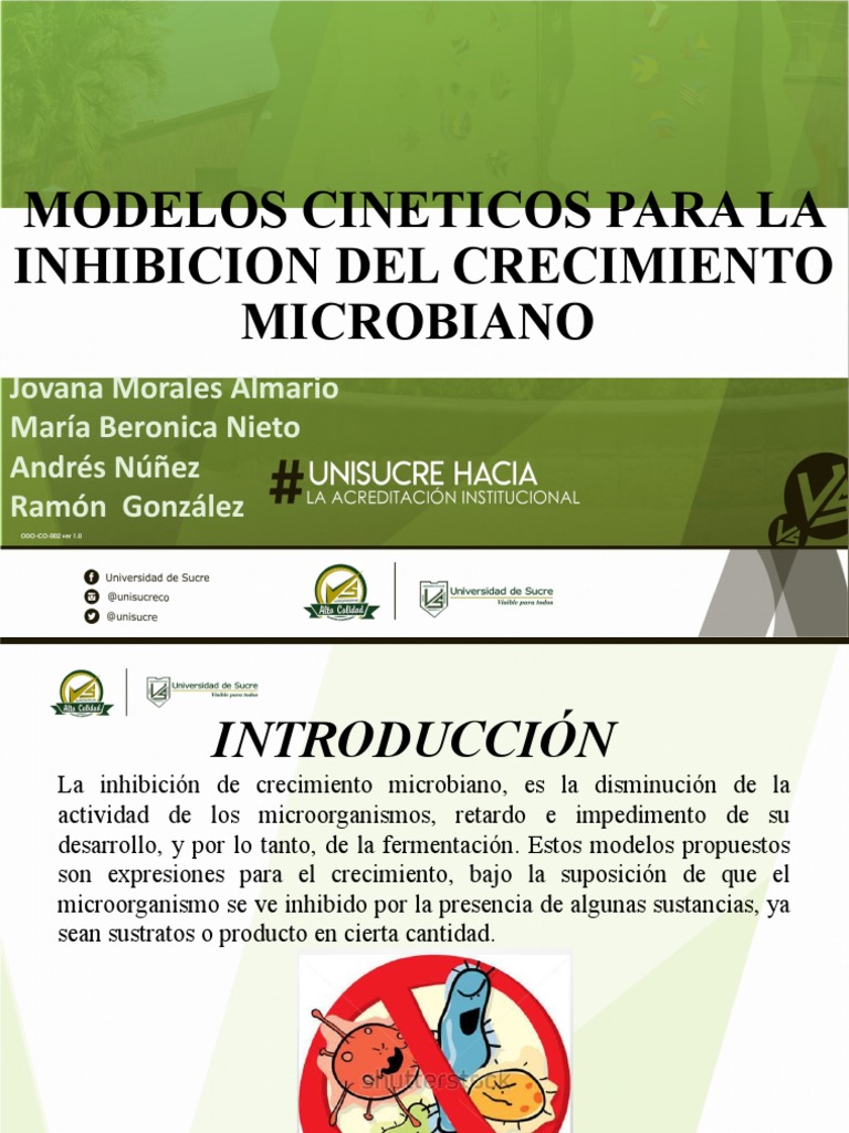 Modelos de Inhibición del Crecimiento Microbiano | PDF | Inhibidor de ...